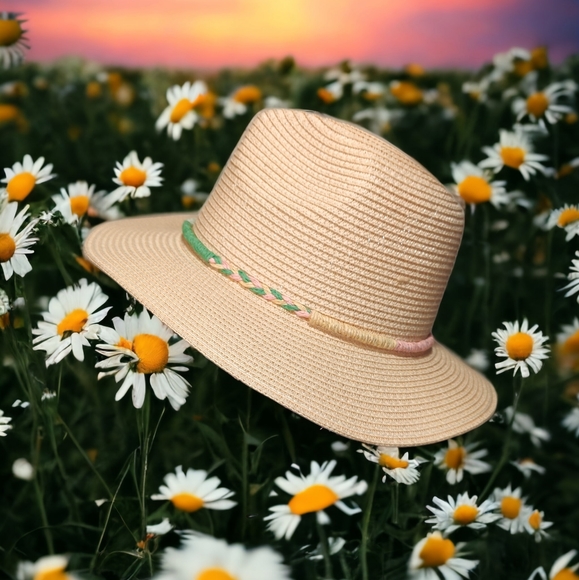 Accessories | Unisex Boho Wide Brim Fedora Straw Hat | Poshmark